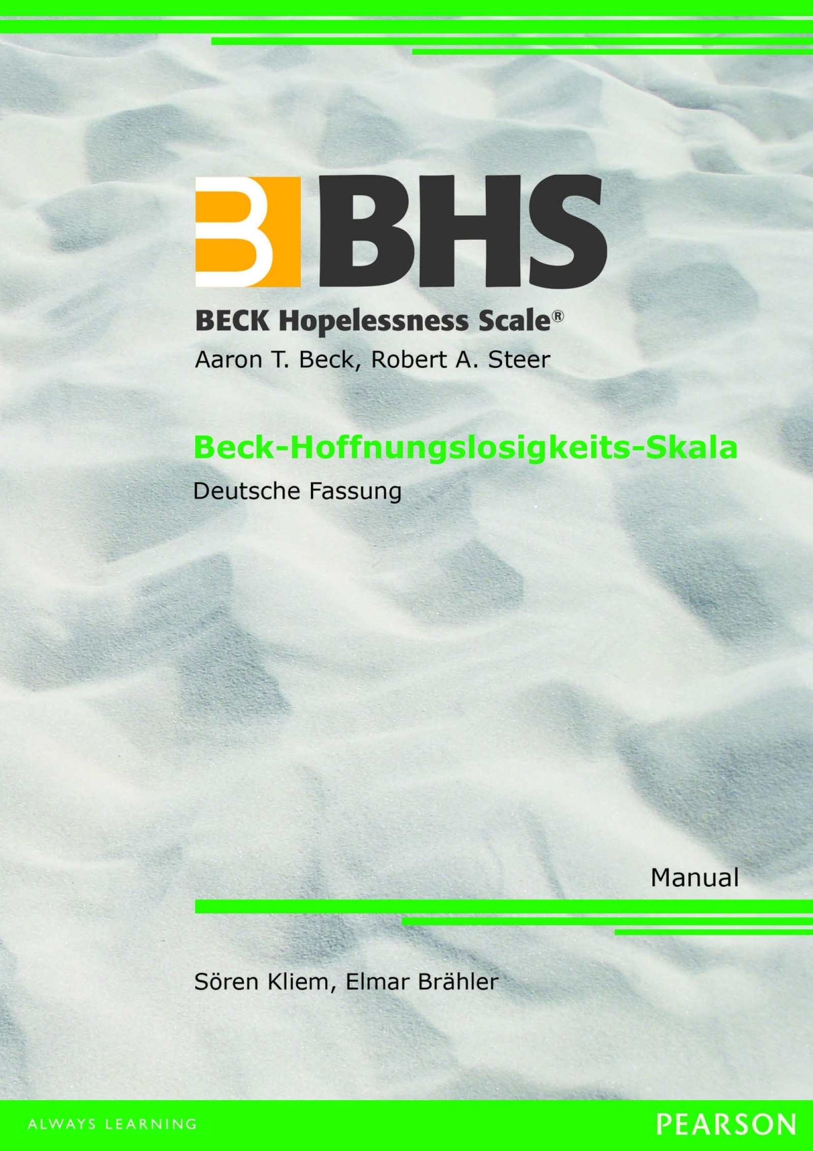 BHS - Beck-Hoffnungslosigkeits-Skala | Testzentrale
